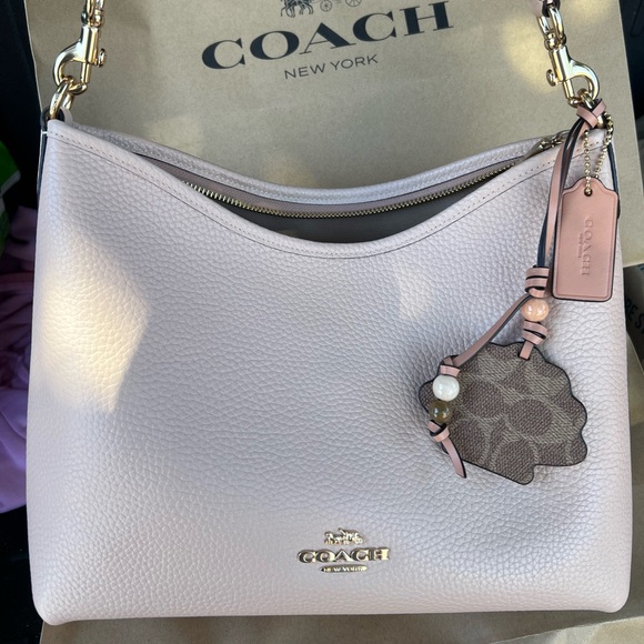 Coach | Bags | Coach Light Pink Leather Shoulder Bag | Poshmark